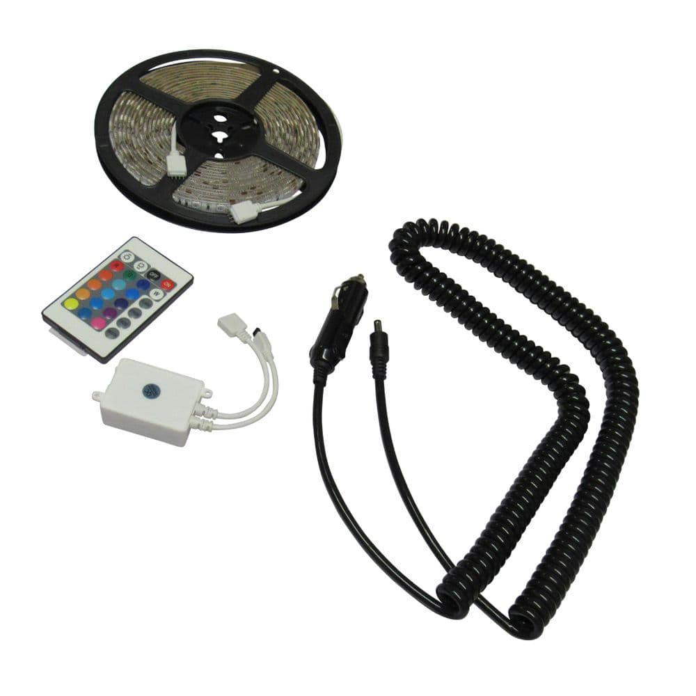12V Xmas LED 5M Strip & Flagpole | SecureFox Direct
