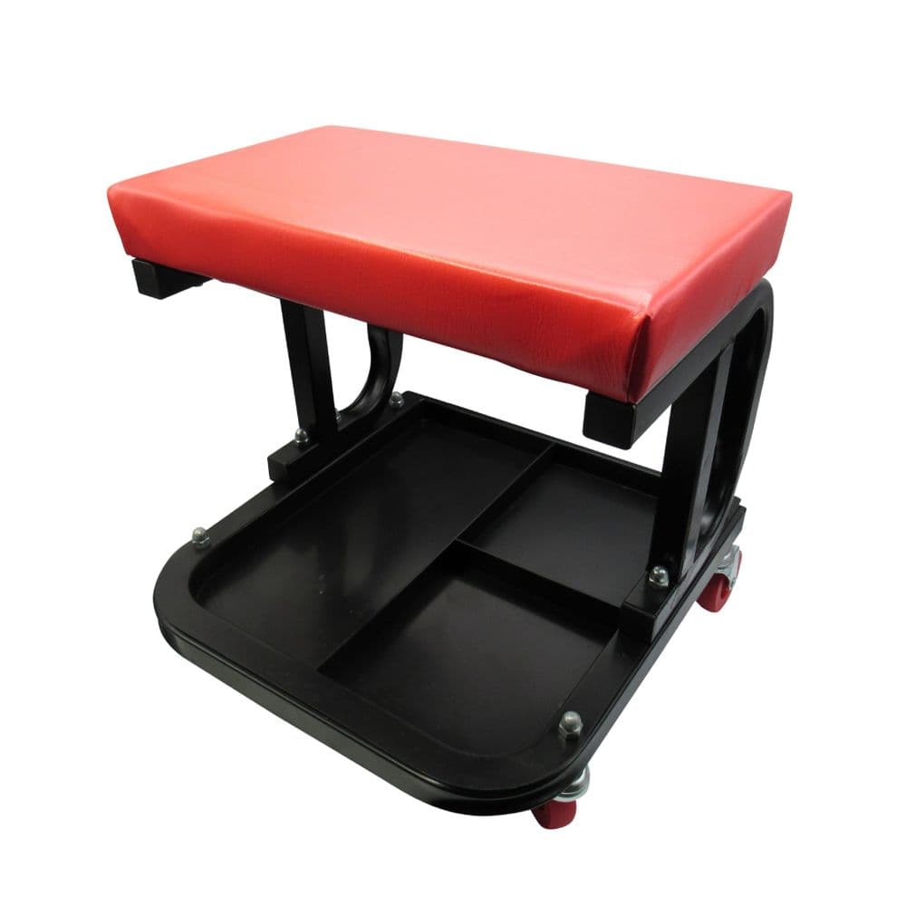 Mechanic Rolling Stool With Storage | Securefix Direct