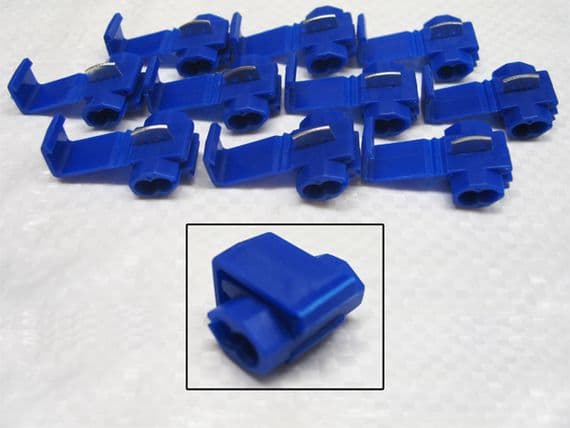 Scotch Locks Blue Pack Of 10 - Splicer / Joiner / Wire / Crimp / Electrical