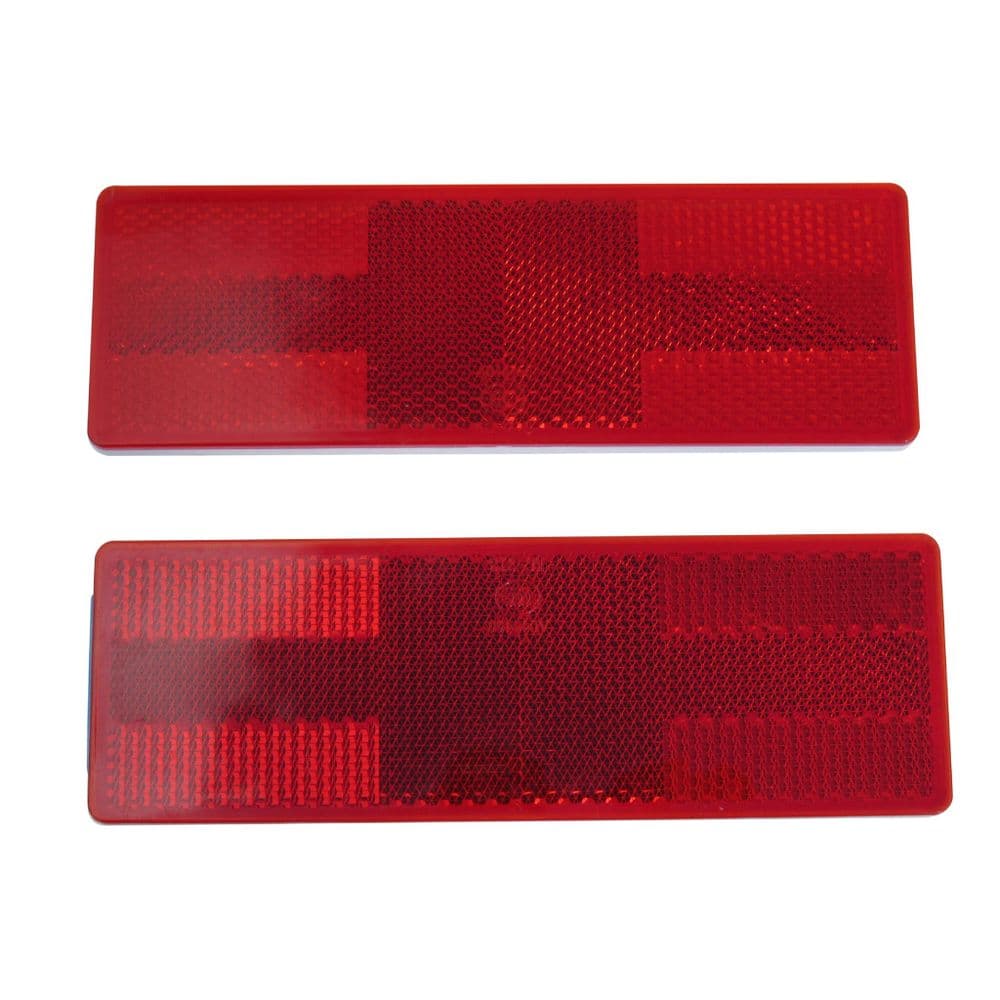 X2 Self Adhesive Red Reflectors | SecureFix Direct