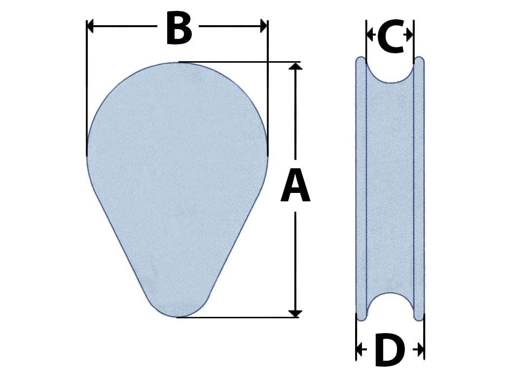 Self Colour Blank Thimble 8MM - 38MM | SecureFix Direct