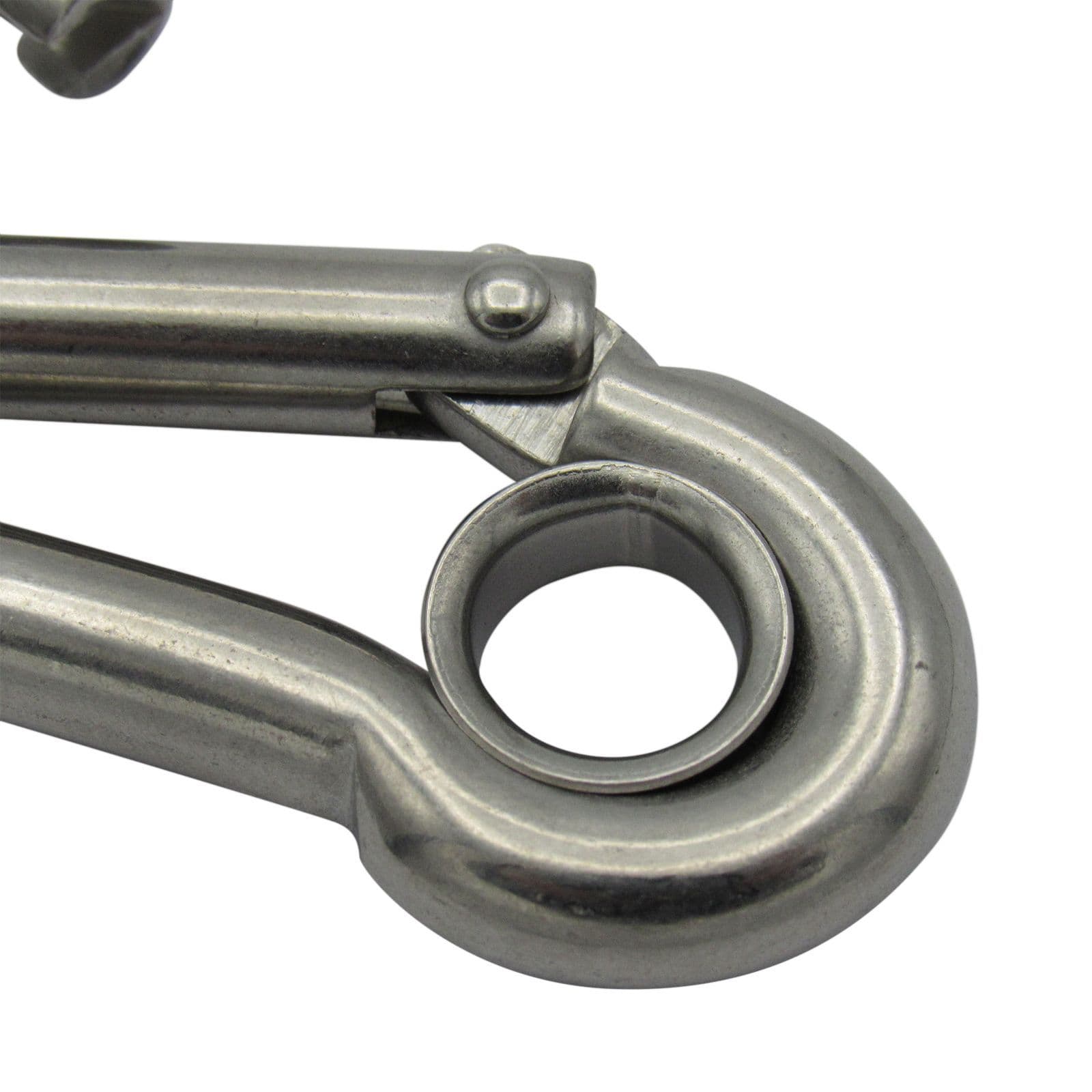 Stainless Steel Carbine Hook with Eye 7MM | SecureFix Direct