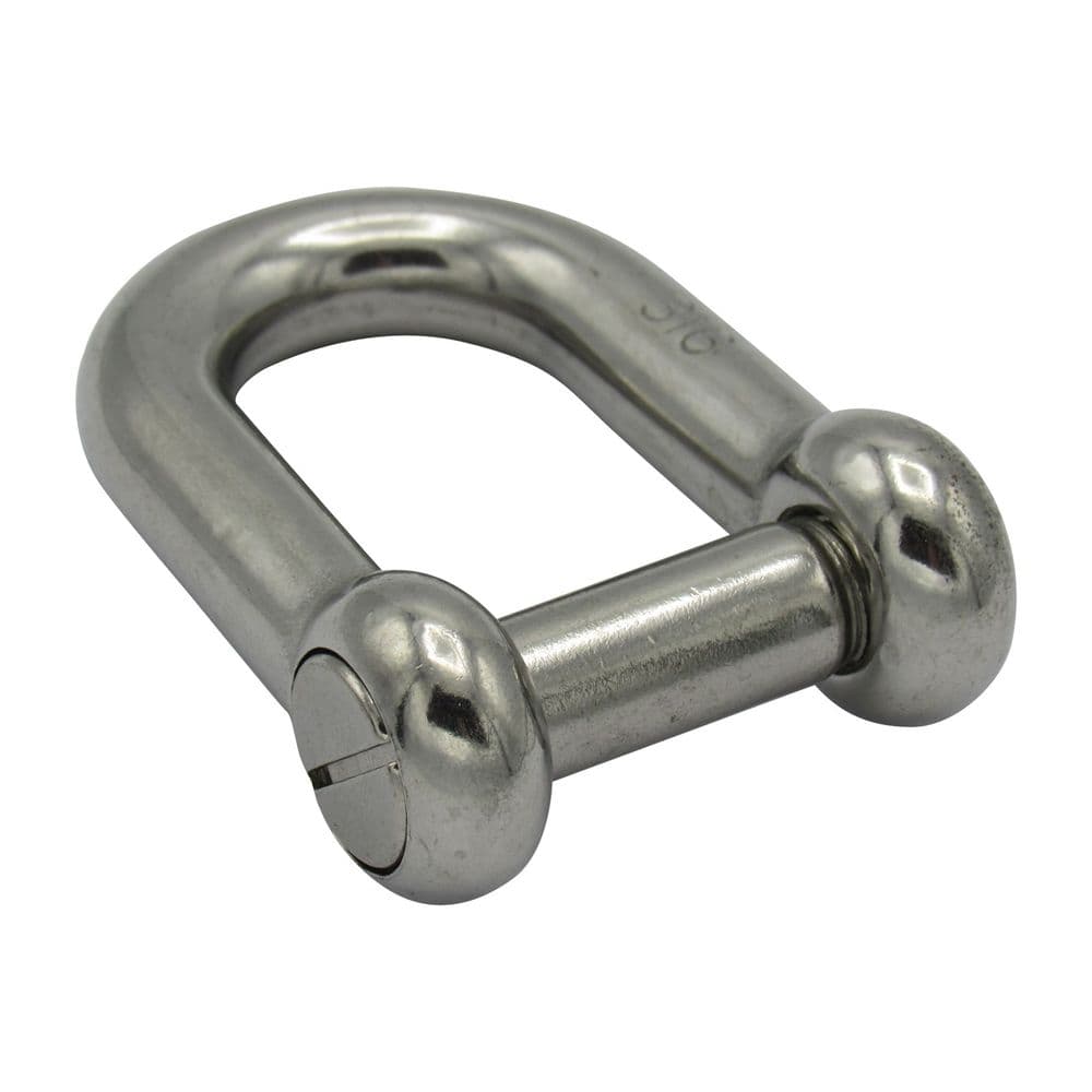 10MM Stainless Countersunk D Shackle | SecureFix Direct