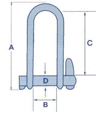 6MM Key Pin Shackle Stainless Steel | SecureFix Direct