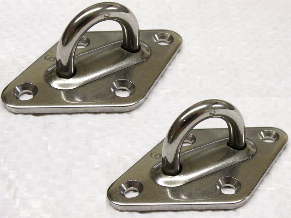 X2 Stainless Steel Diamond Eyeplate | SecureFix Direct