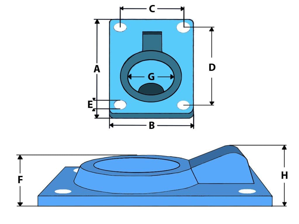 Hatch Lifting Ring Flush Fit 62MM x 45MM | SecureFix Direct