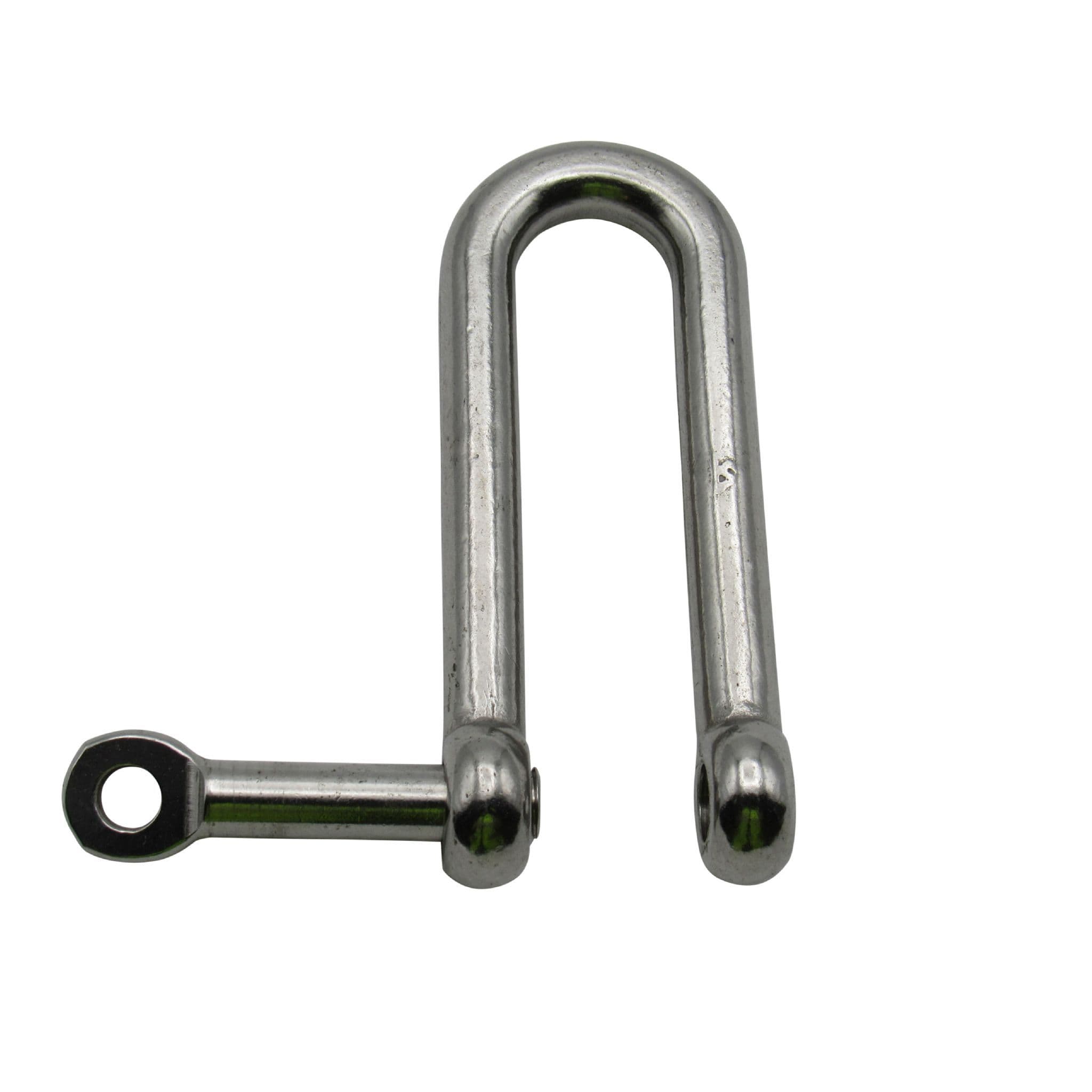 Long D Shackle 4 - 12MM Stainless Steel | SecureFix Direct