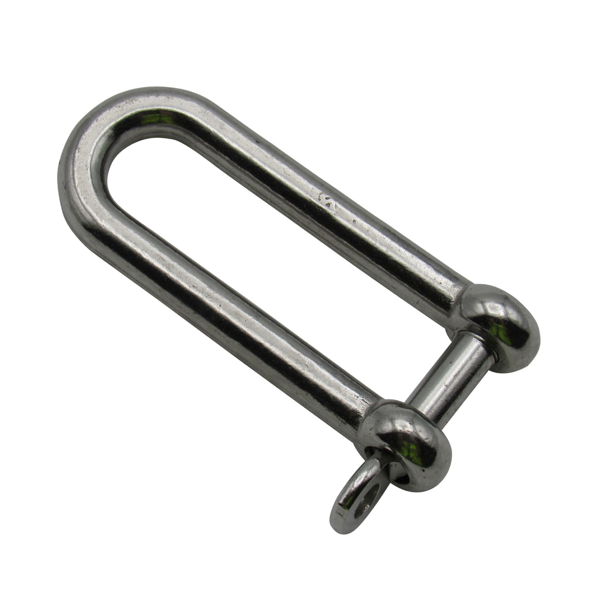 Long D Shackle 4 - 12MM Stainless Steel | SecureFix Direct