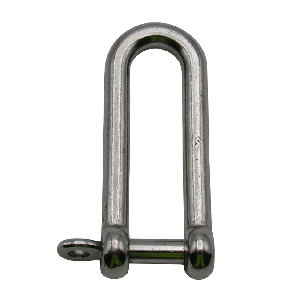 Long D Shackle 4 - 12MM Stainless Steel | SecureFix Direct