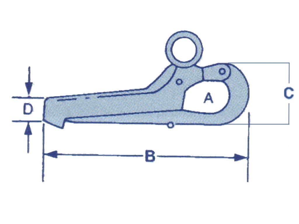 8MM SS Marine Pelican Hook Thread | SecureFix Direct