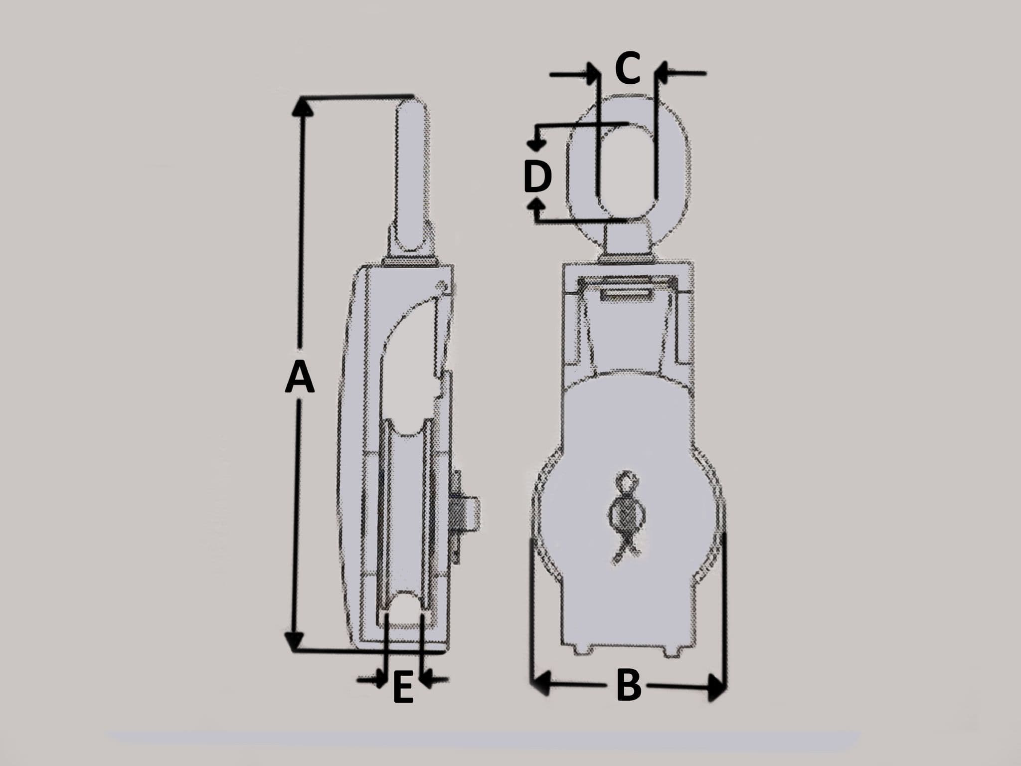 Stainless Steel Seine Sheave Block Eye | SecureFix Direct