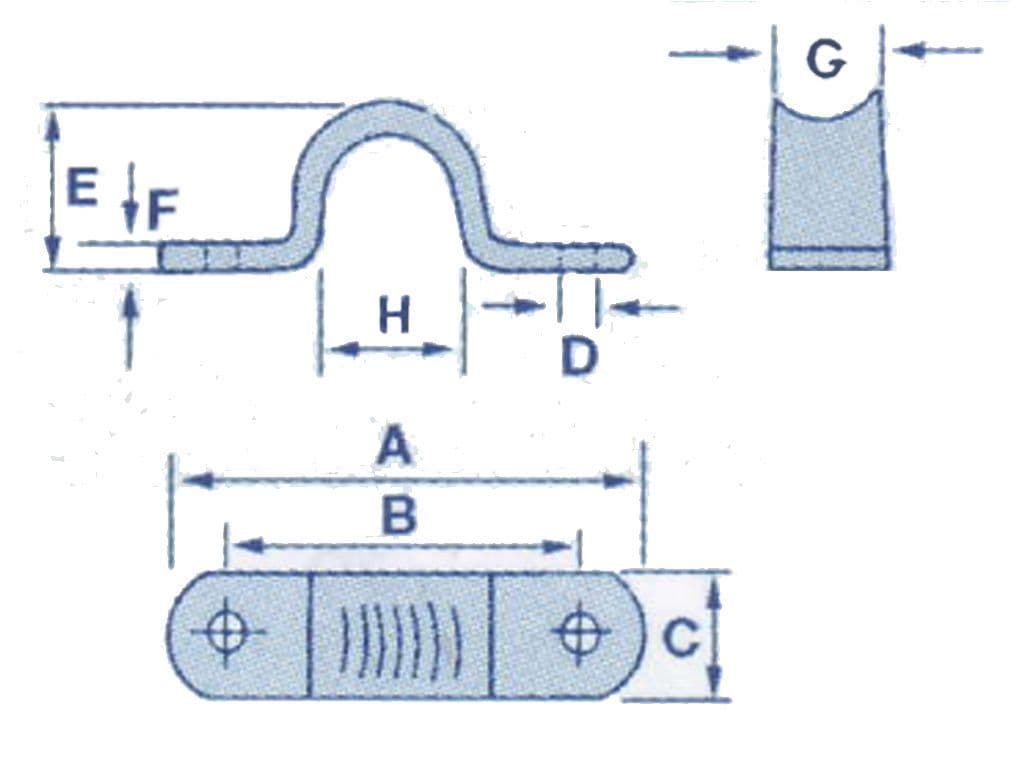 16MM Stainless Sheet Saddle Clips x2 | SecureFix Direct