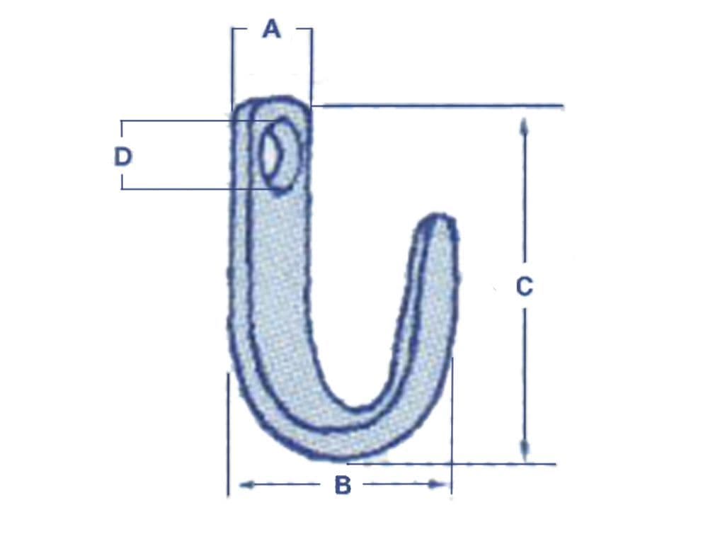 10MM Stainless Single Open Hook | SecureFix Direct