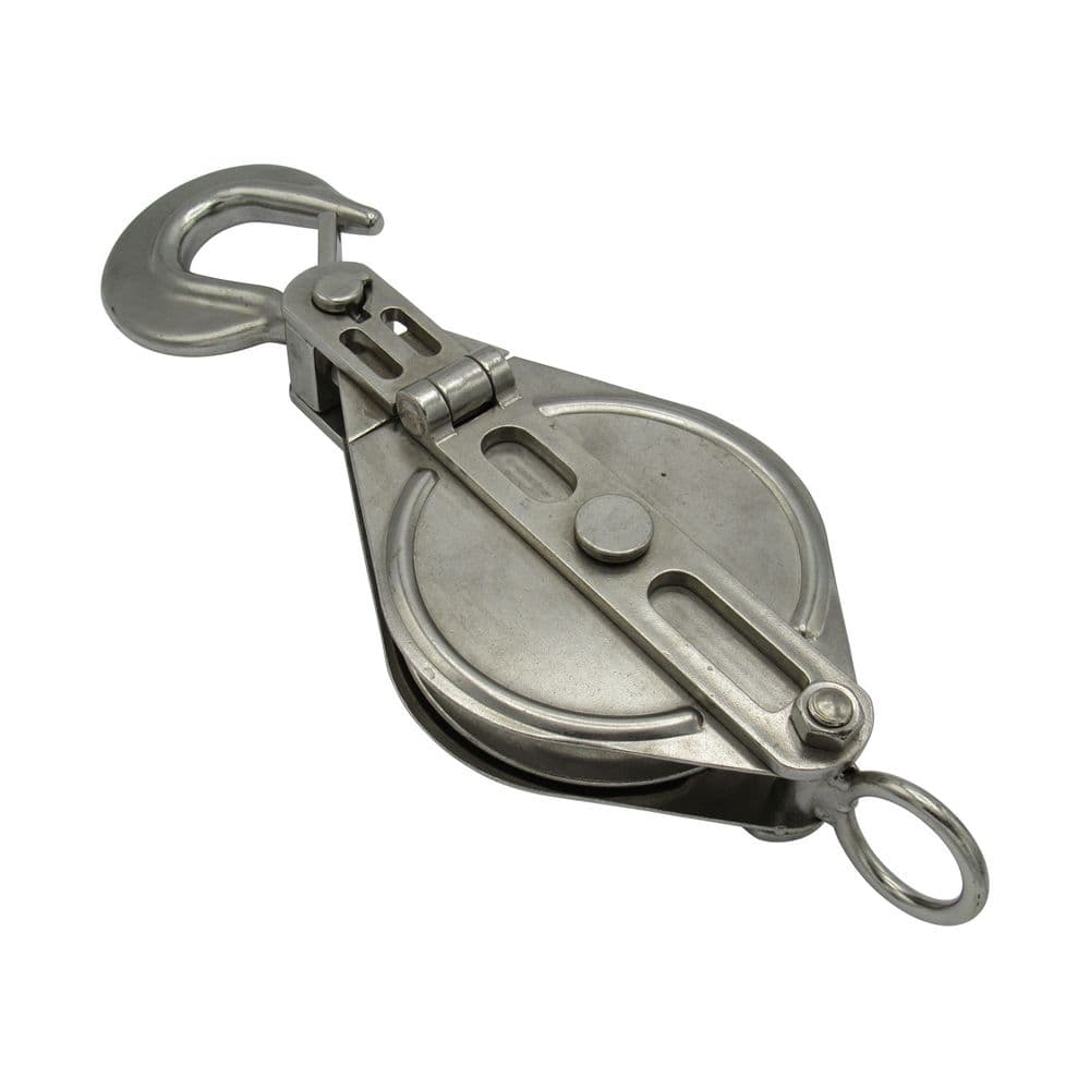 Snatch Block 125MM Stainless Steel | SecureFix Direct