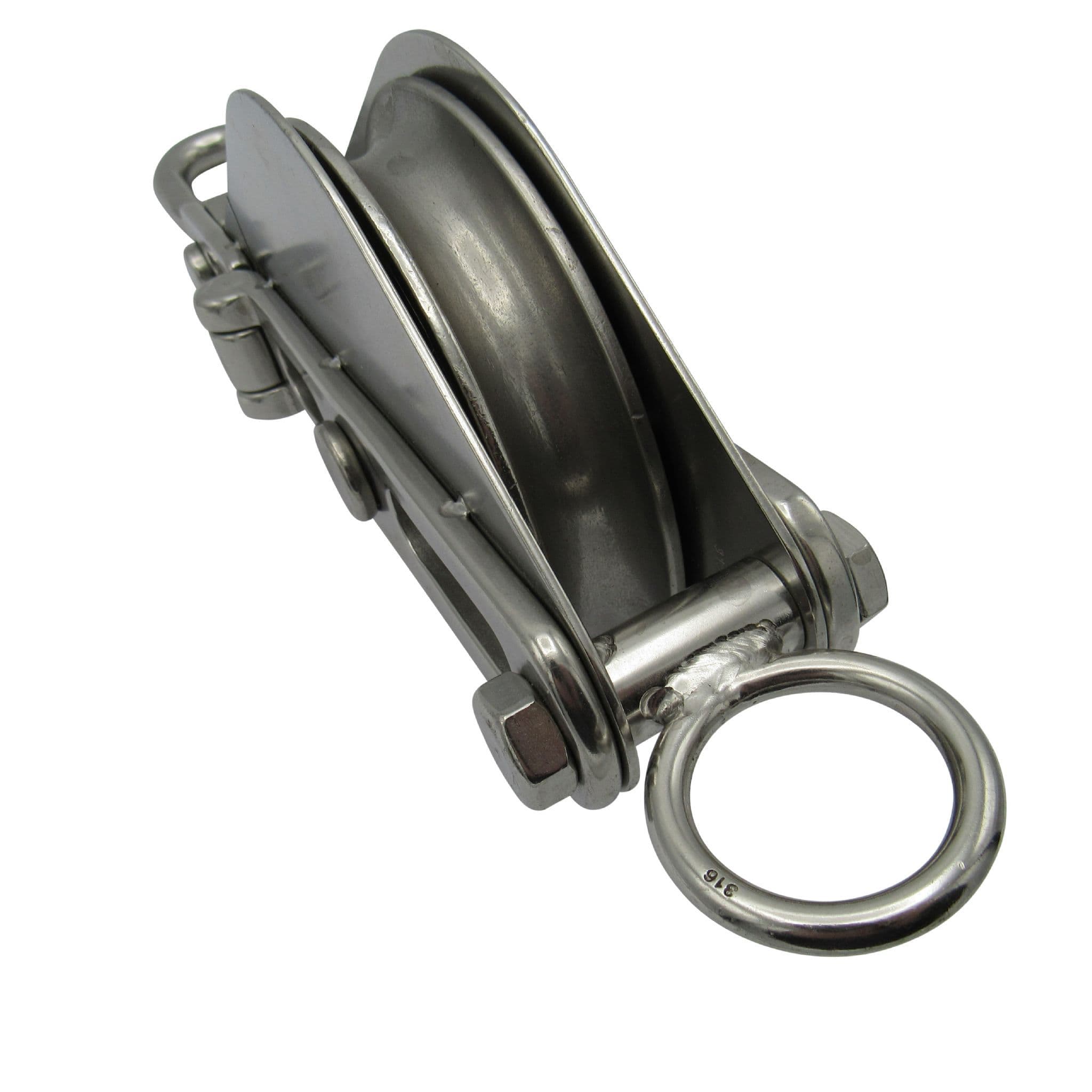 Snatch Block 125MM Stainless Steel | SecureFix Direct