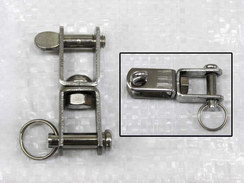 Flat Swivel Shackle Jaw Jaw 12MM SS | SecureFix Direct