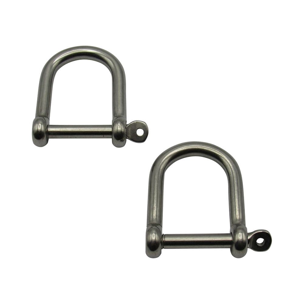 Wide D Shackle 8MM X2 | SecureFix Direct