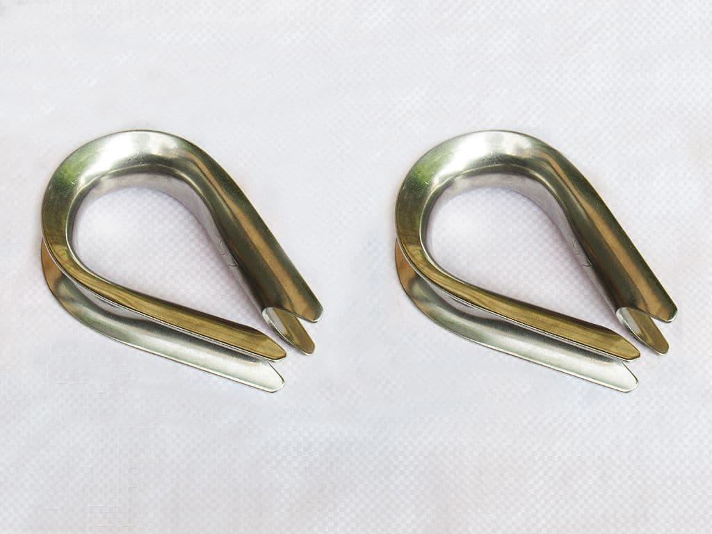 x2 Wire Rope Thimbles Stainless 24MM | SecureFix Direct
