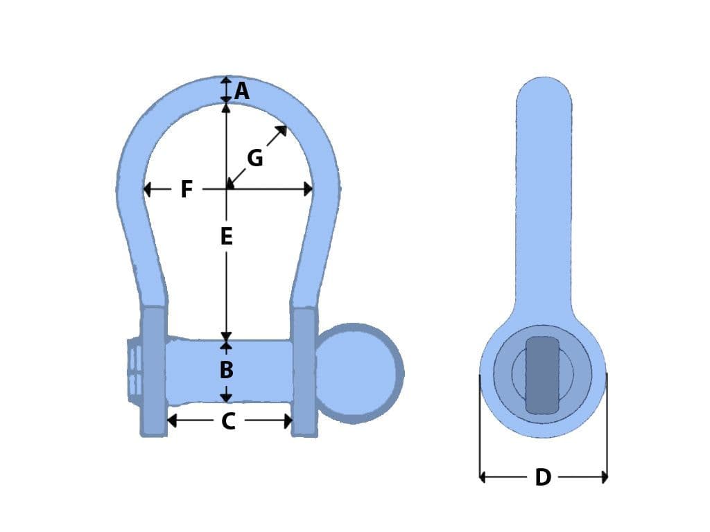 Stainless Steel Marine Strip Shackle | SecureFix Direct