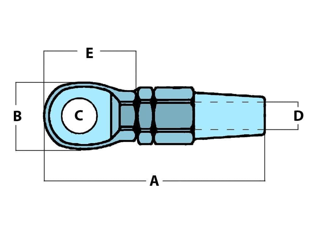 Stainless Swageless Eye Terminal 8MM | SecureFix Direct