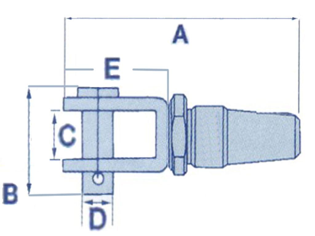 Stainless Swageless Jaw Terminal 8MM | SecureFix Direct