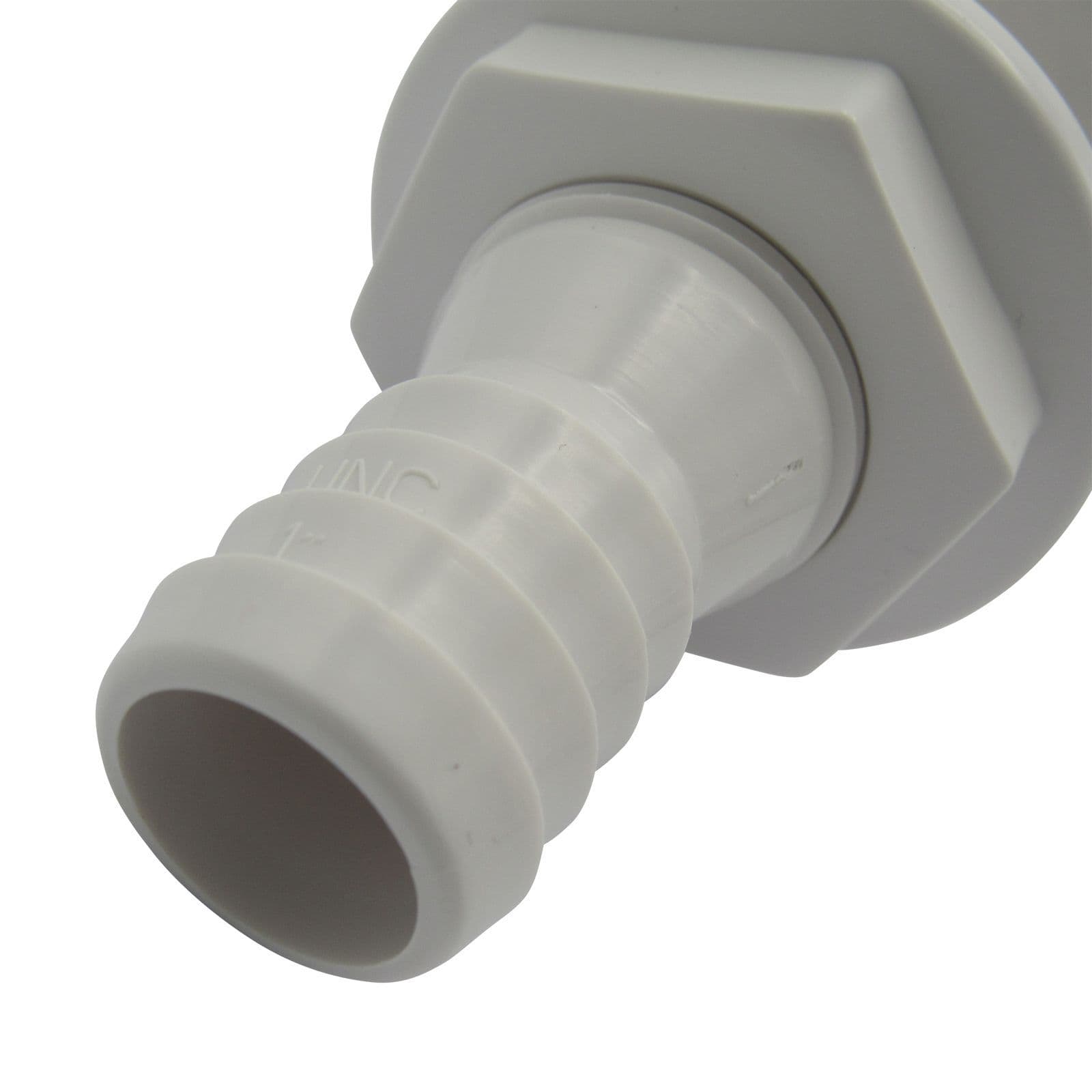 White Plastic Drain Socket For Boats | SecureFix Direct