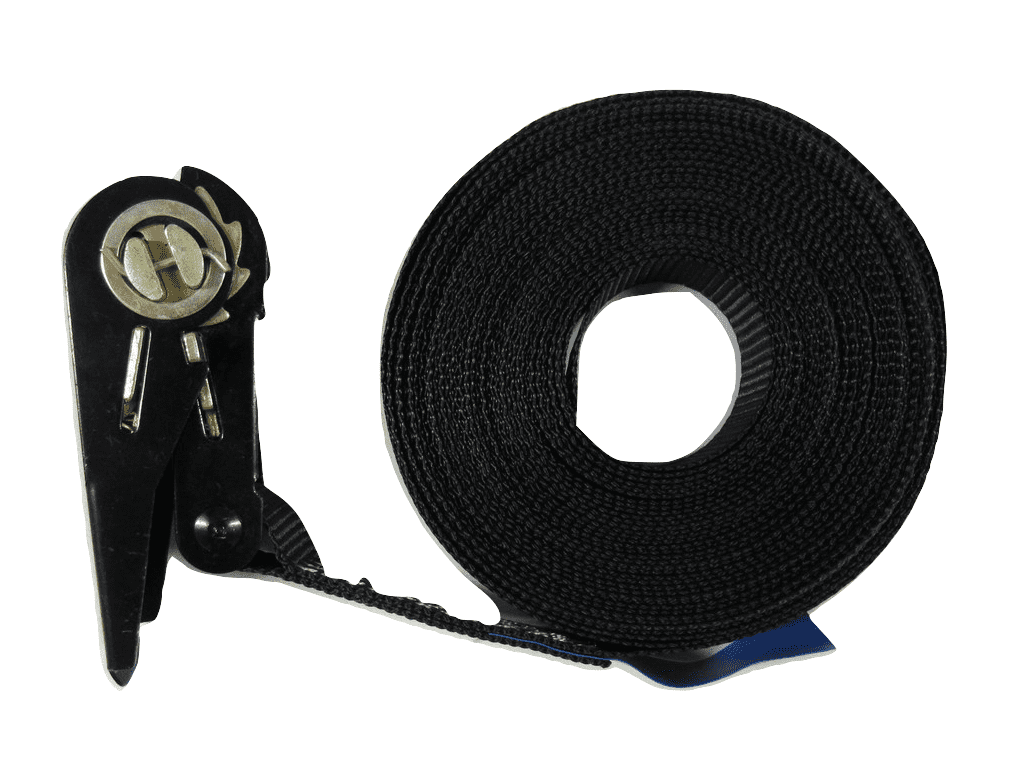 25MM Black Ratchet Strap 8M Endless Lashing - 0.8T | Securefix Direct