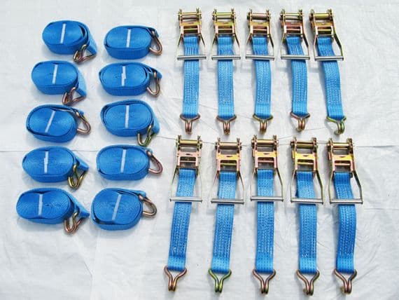 Ratchet Lashing Straps 20M x10 | SecureFix Direct