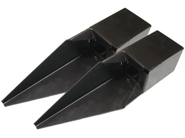 Timber Fence Post Repair Spur 3" X2 Wedge Grip Metal Support 75MM