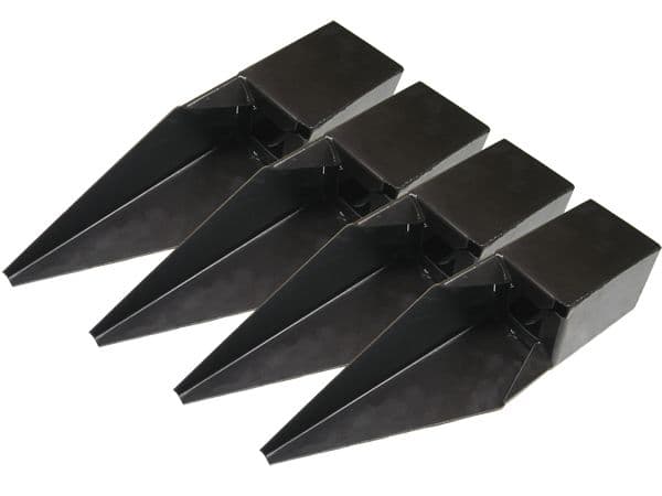Timber Fence Post Repair Spur 3" X4 Wedge Grip Metal Support 75MM
