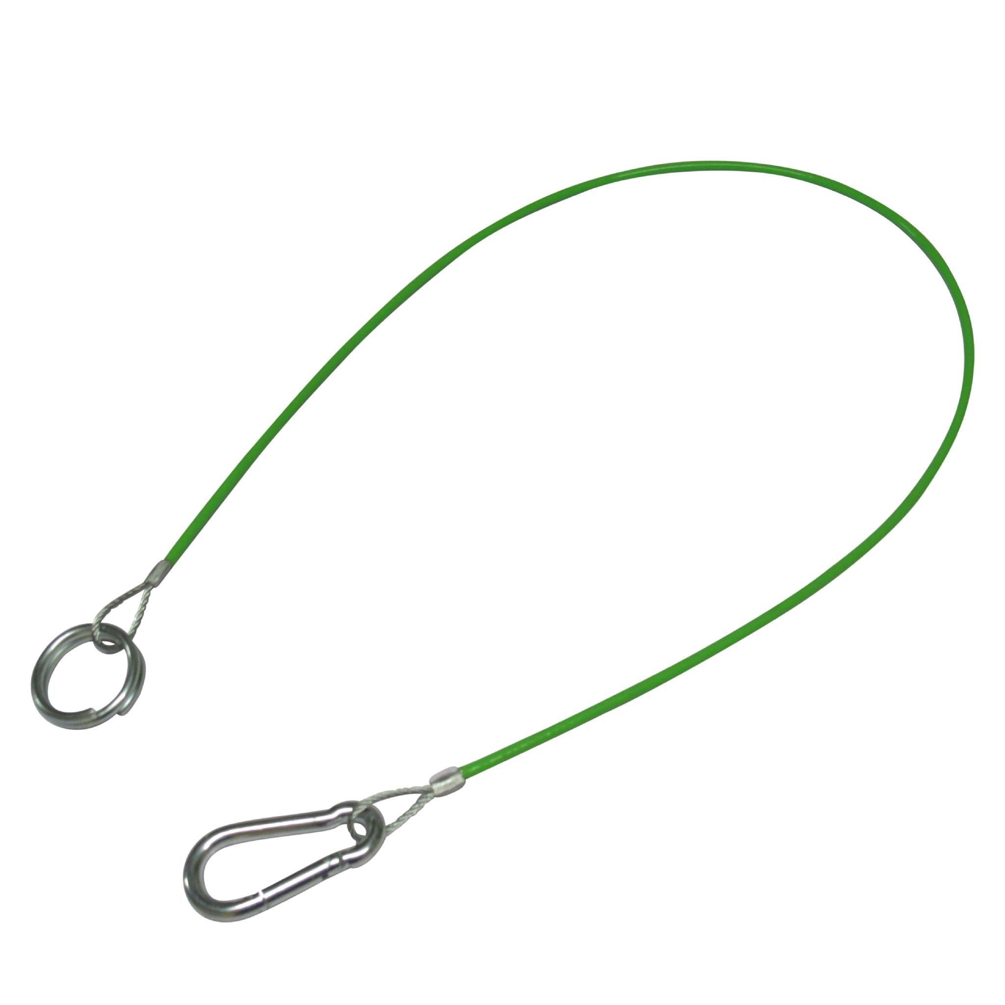 Green Hook and Ring Break Away Cable | SecureFix Direct