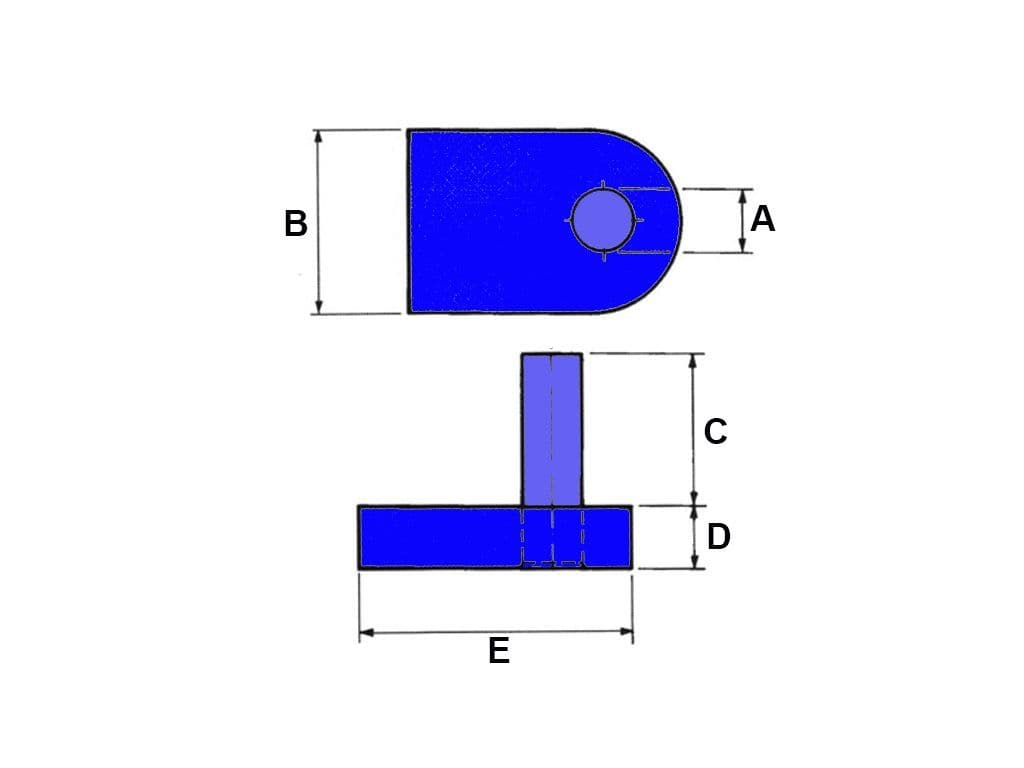 x2 Self Colour Weld On Hooks | SecureFix Direct