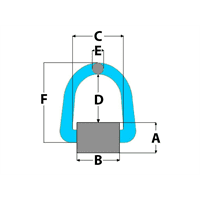 1 - 15 Ton Weldable Lifting Point | SecureFix Direct