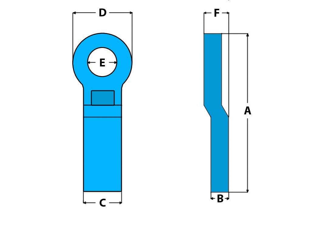 16" EN16T Cranked Trailer Hitch Eye | SecureFix Direct