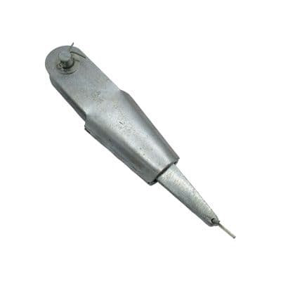 Zinc Plated Rope Socket With Wedge And Pin