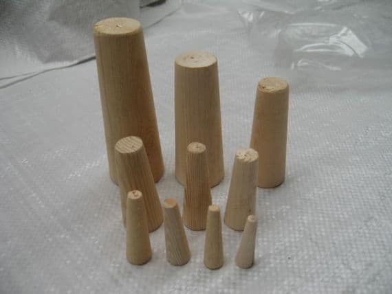 Wooden Bungs For Boat 10 Piece Emergency Plug Up