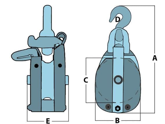 Varnished Sheave Blocks 3" to 12" | SecureFix Direct