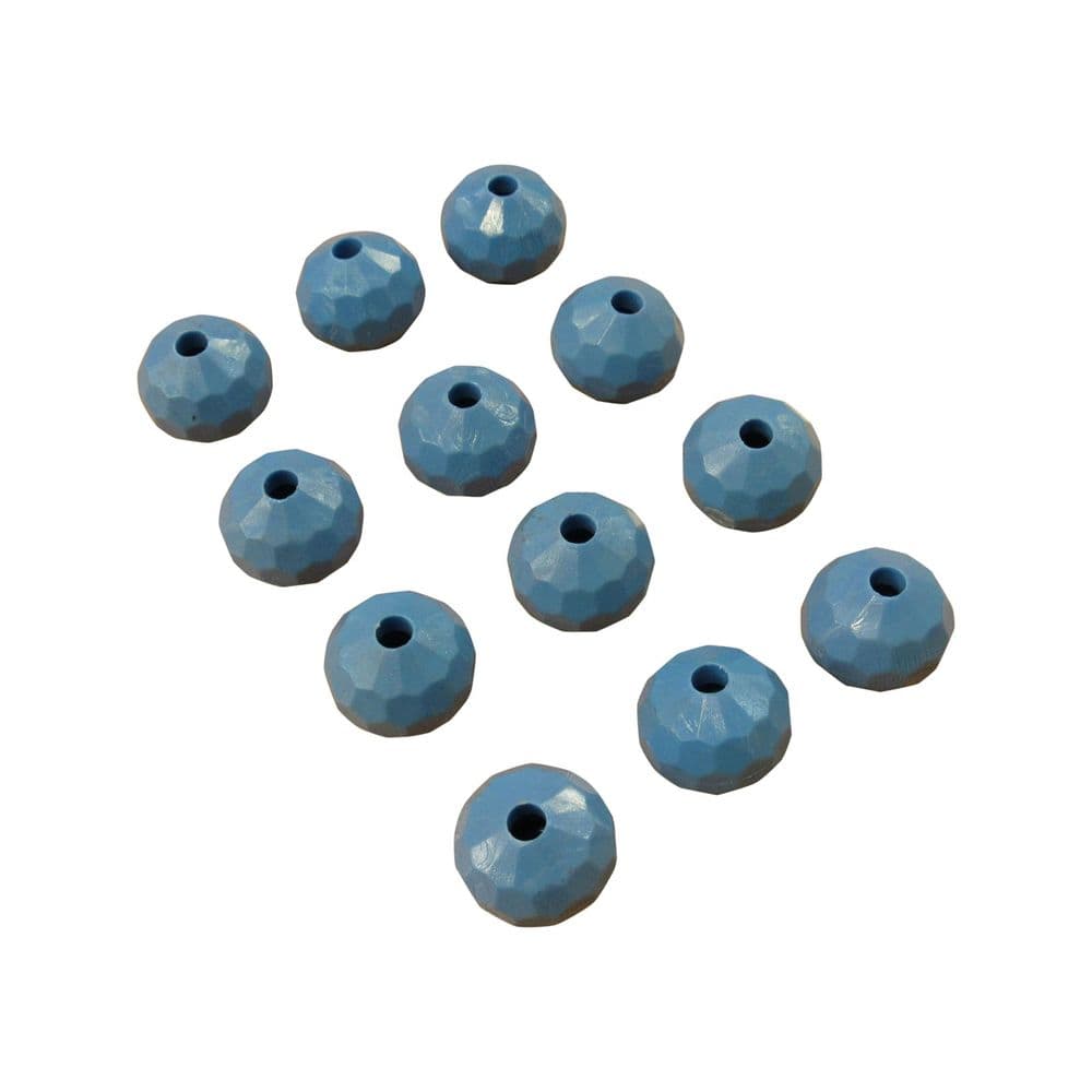 x12 Blue Plastic Stoppers for 6MM Shock Cord Rope | SecureFix Direct