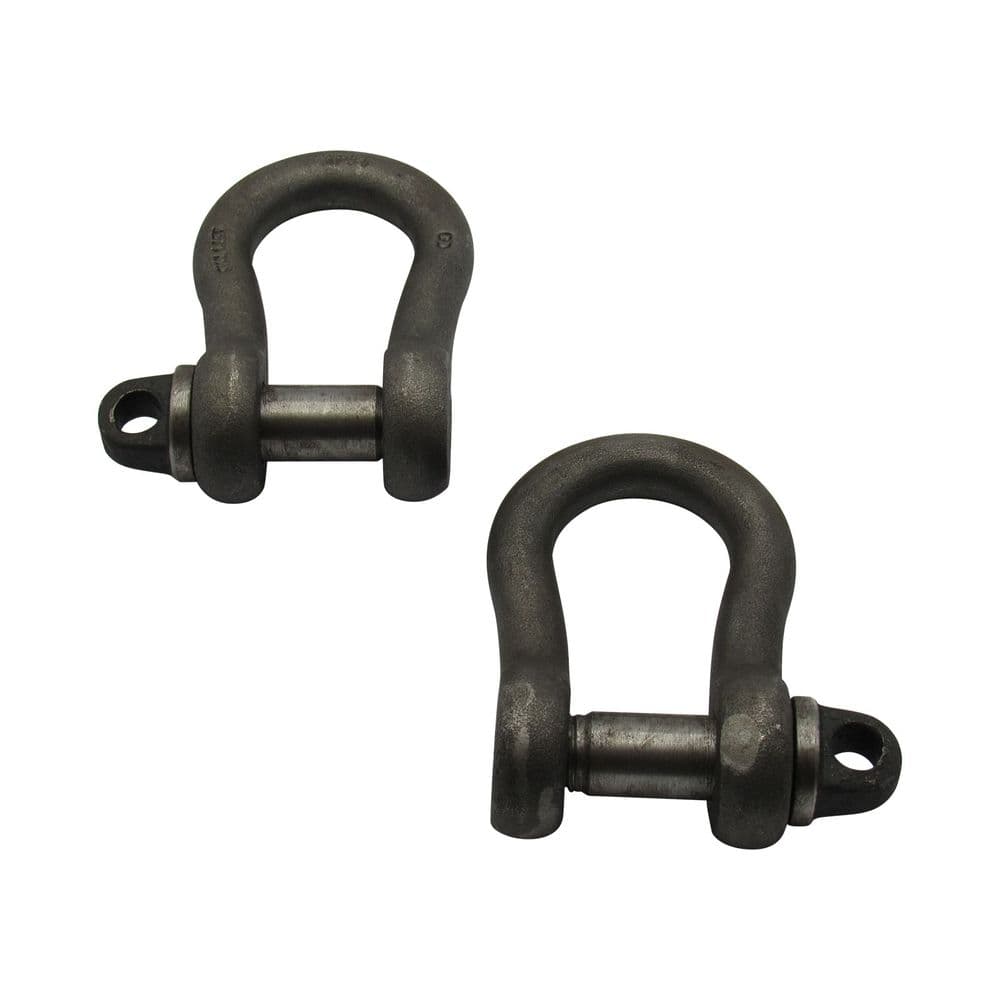 x2 0 2 Ton Self Colour Screw Pin Small Bow Shackles - 200KG Lifting ...