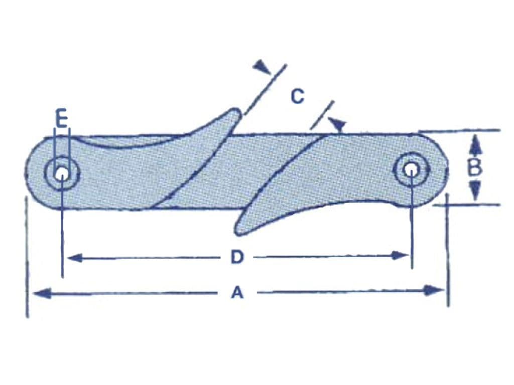 X2 150MM Nylon Skene Cleat - Fairlead Deck Boat Marine Rope Tie