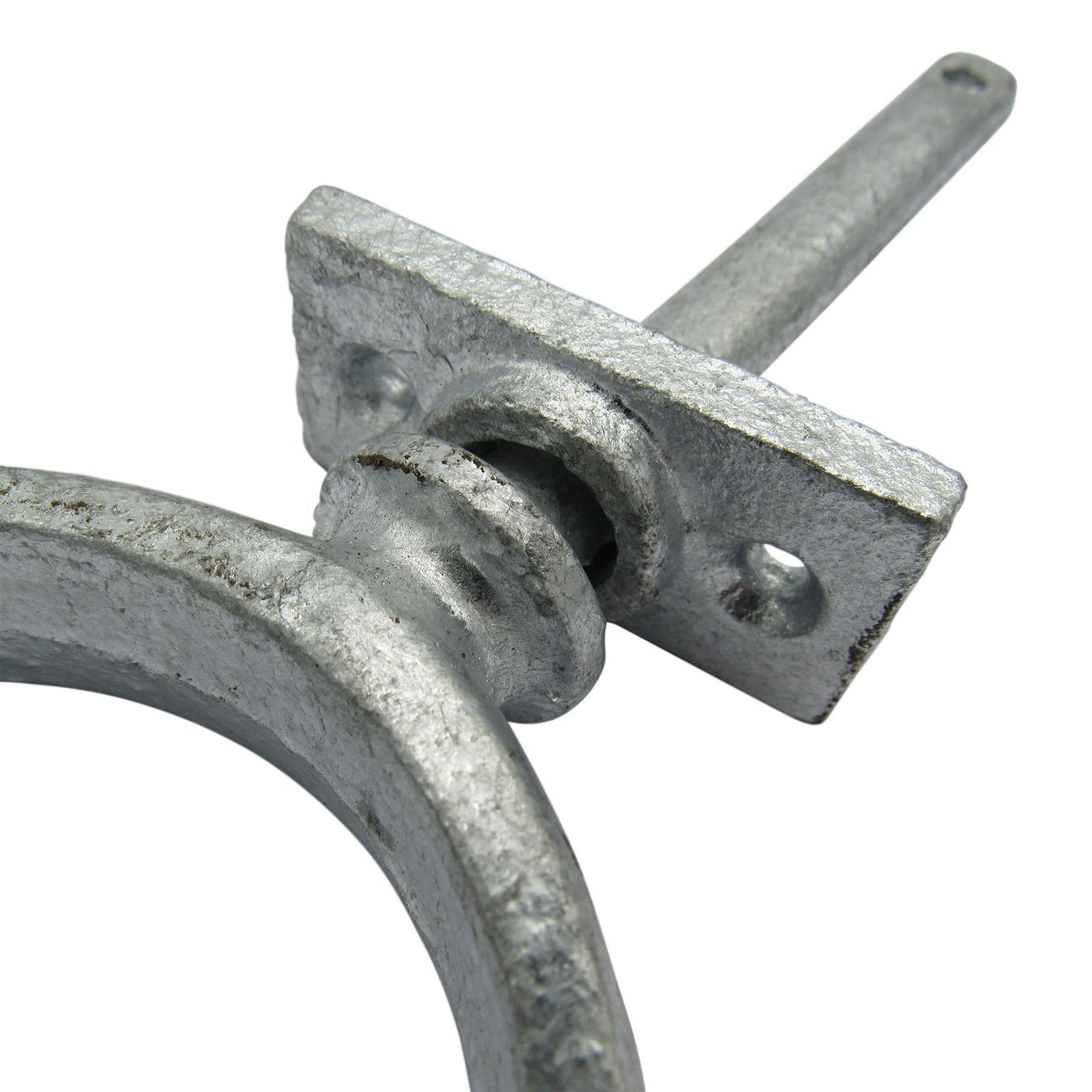 x2 3/8" Rowlocks With Plates - Galvanised Rowing Oar Boat Canoe Dinghy