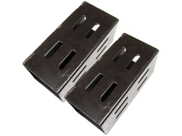 x2 3" Post Extender Wedge Grips - 75MM Fence Support Raiser Height Like ...