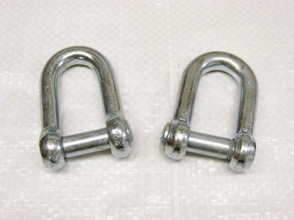 x2 6MM Galvanised Commercial Dee Shackles With Countersunk Pin - Chain ...