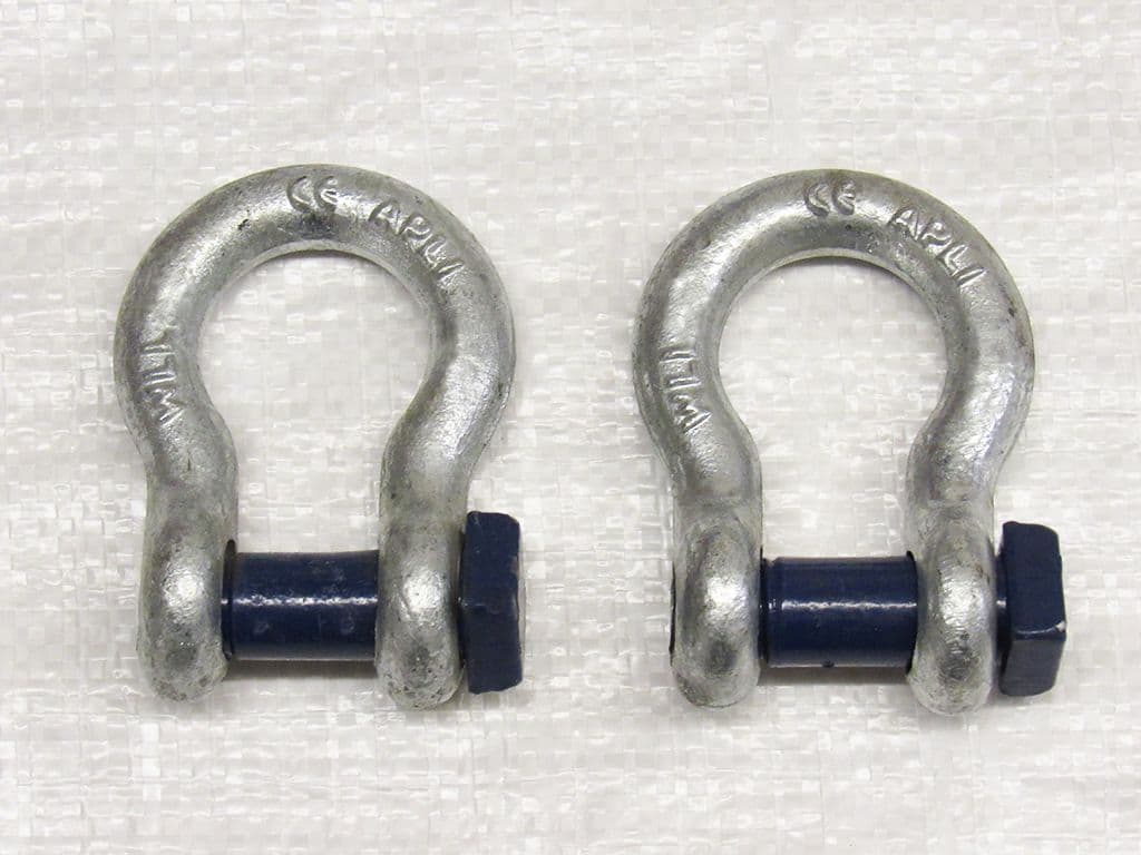X2 Galv Bow Shackle Square Head 2 Ton | SecureFix Direct
