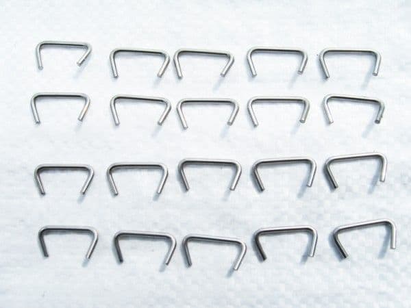 x20 10MM Shock Cord Crimping Clamps - Stainless Steel Hog Rings Crimps ...