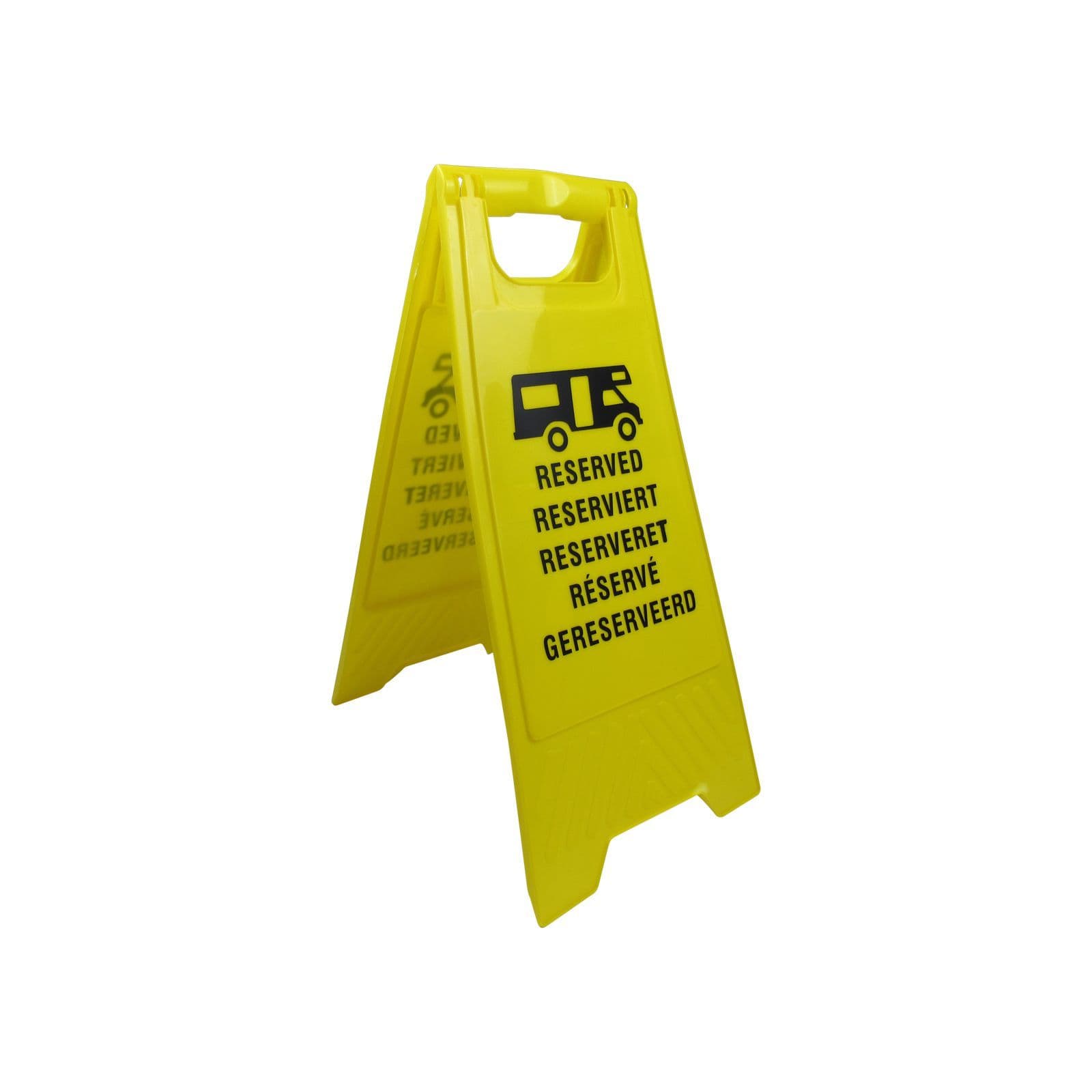 Motorhome Multi Language Reserve Sign | SecureFix Direct