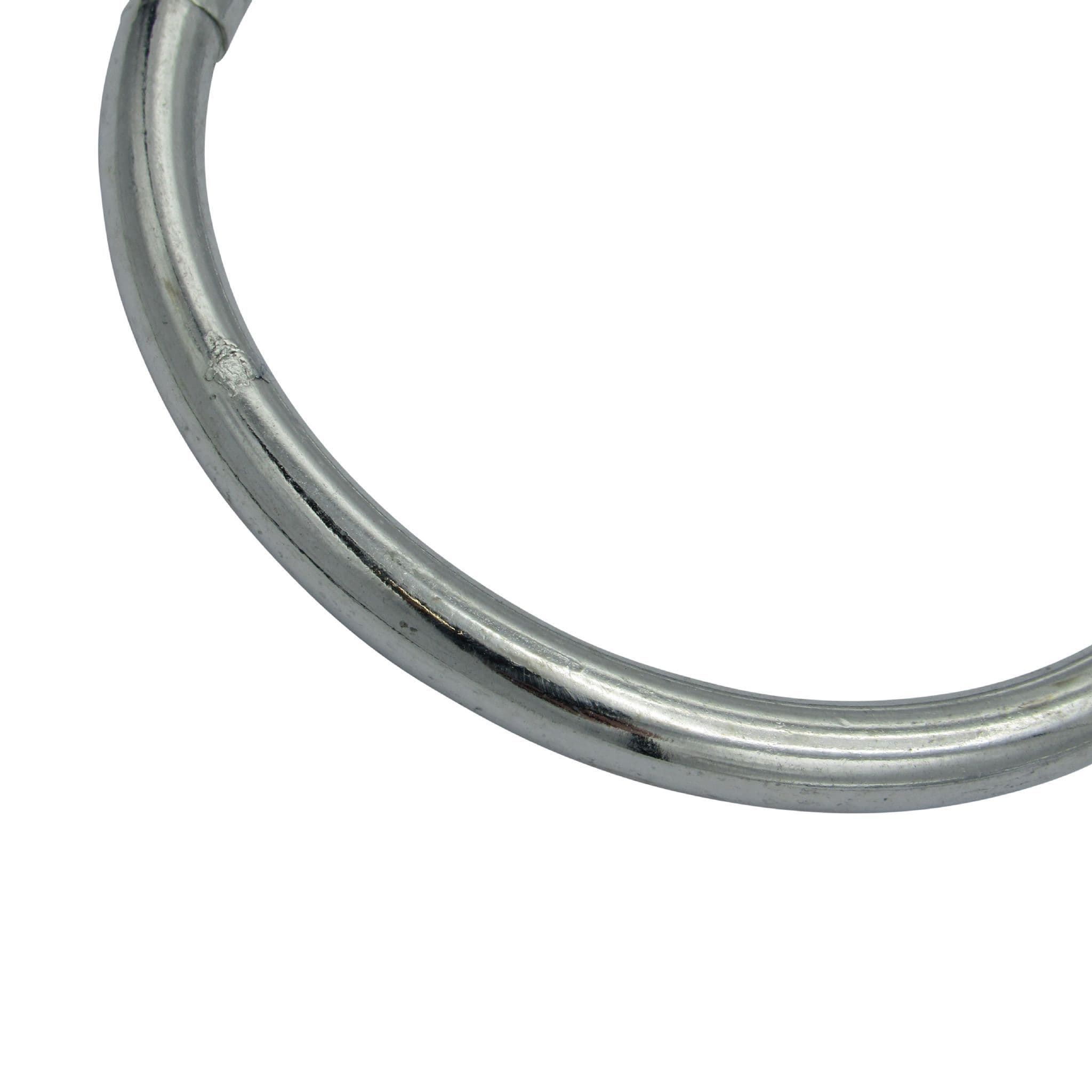 Zinc Plated Round Rings 8MM x 75MM X4 - O Welded Steel