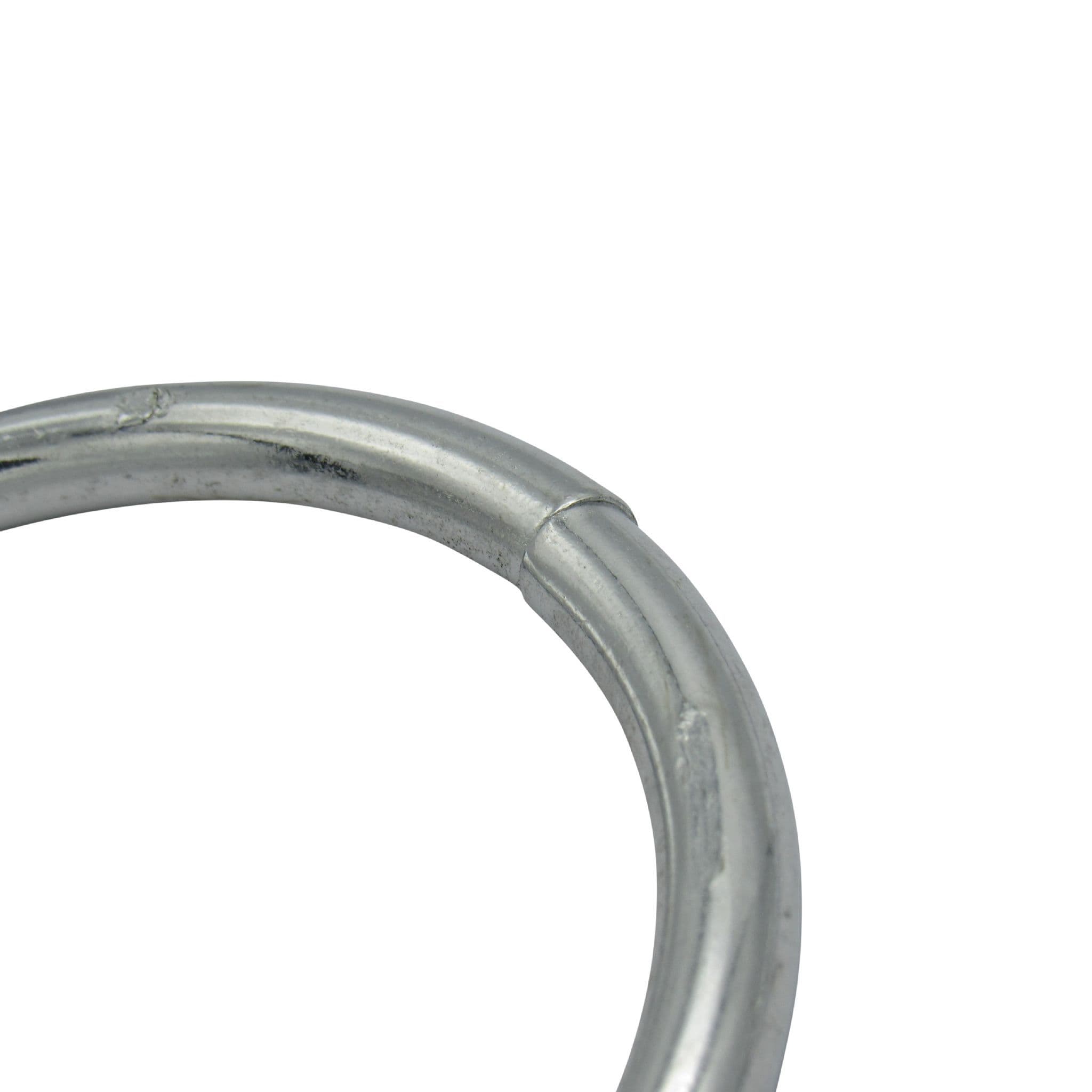 Zinc Plated Round Rings 8MM x 75MM X4 - O Welded Steel