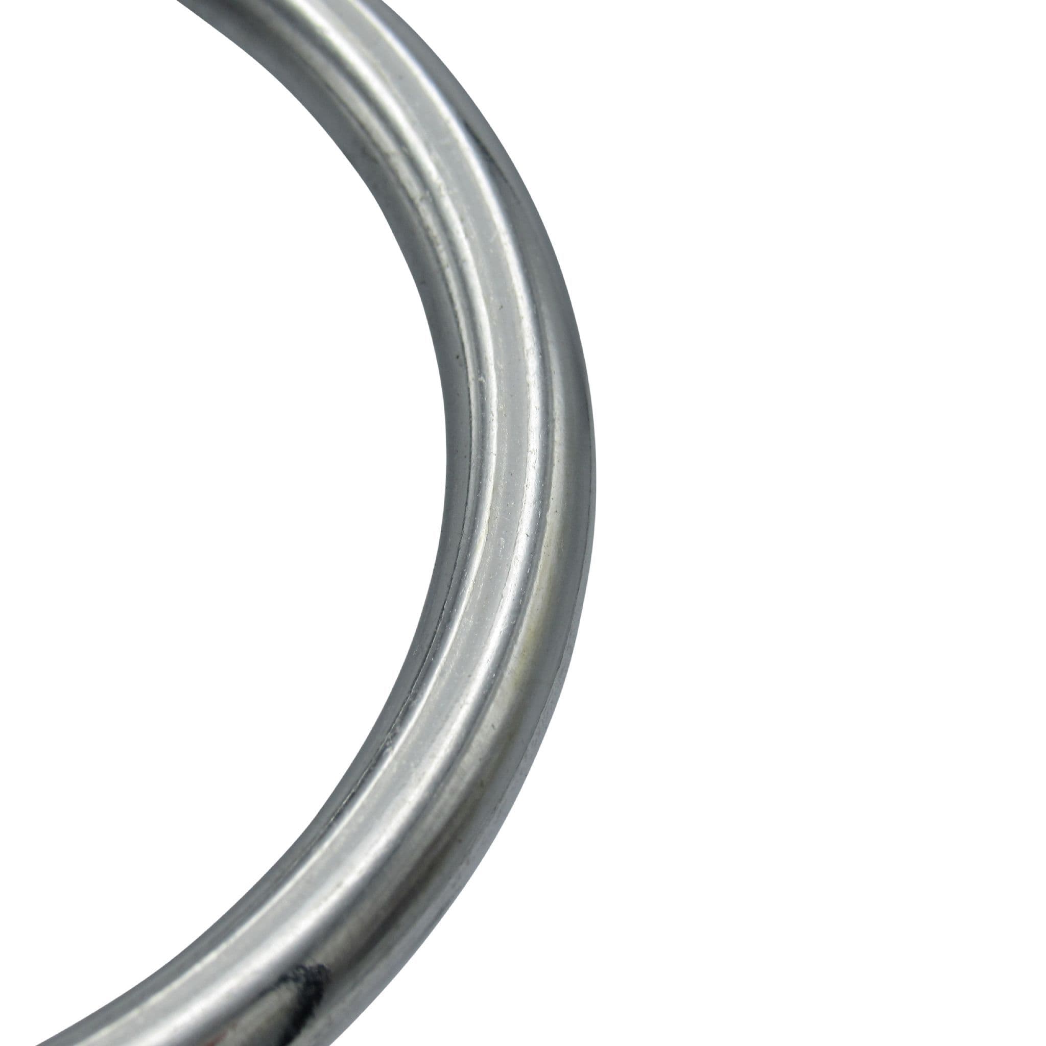 Zinc Plated Round Rings 8MM x 75MM X4 - O Welded Steel
