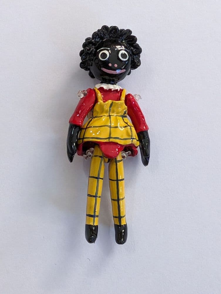 Minnie Maria Girl Golly. Handmade Pewter Miniature.